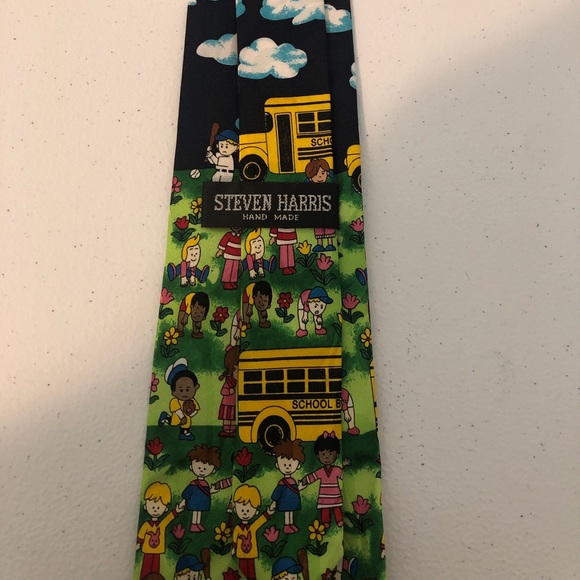 Steven Harris | Accessories | Steven Harris Tie School Bus Teacher ...